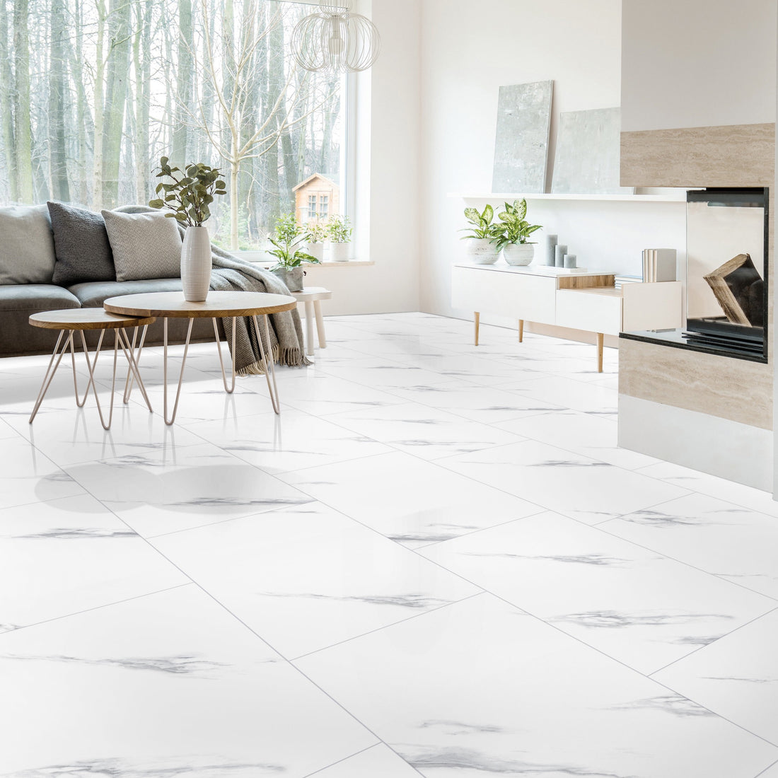 Vinyl Laminat In Fliesenoptik